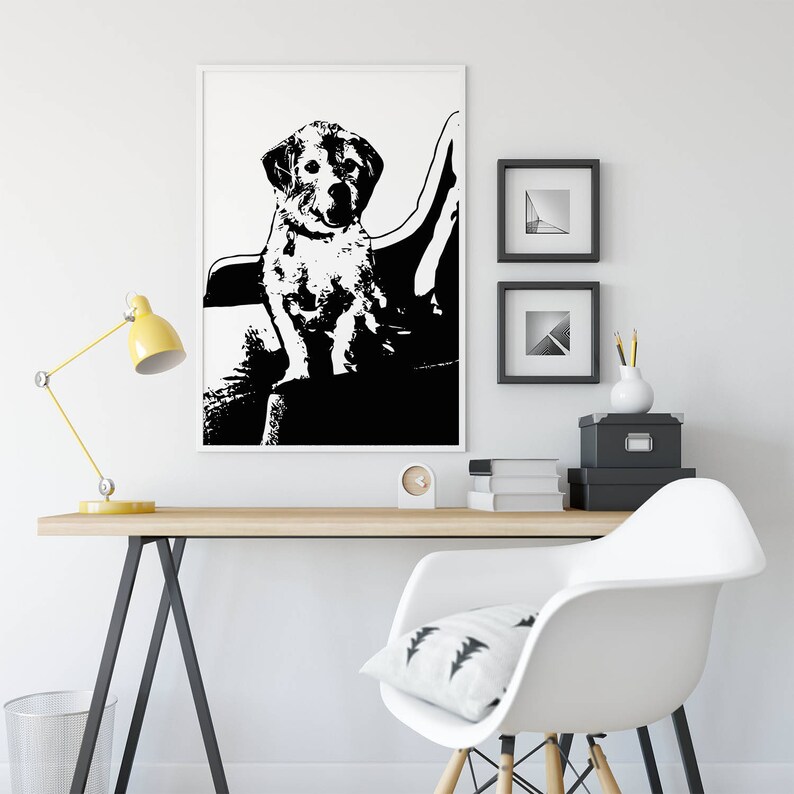 Funny Anchorman Dog Poster Baxter Dog Wall Art | Etsy