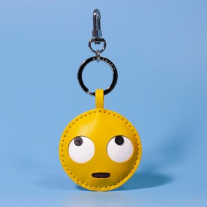 Emoji Charm Keychain, Face With Rolling Eyes, Handbag Charm, Emoji ...
