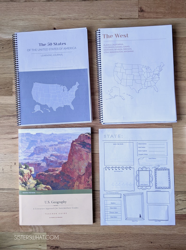 USA Geography Printable: 50 States & Capitals Research Bundle (PDF) - Etsy