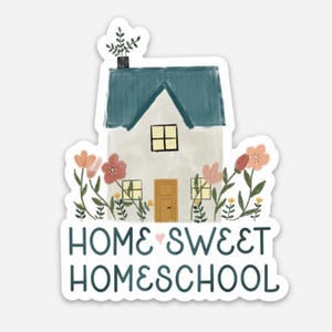 Home School Sticker Home Sweet Homeschool - Etsy