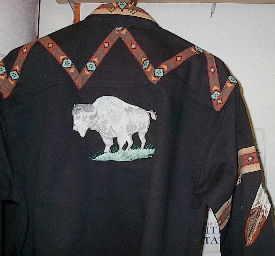 Native American White Buffalo Shirt - Etsy