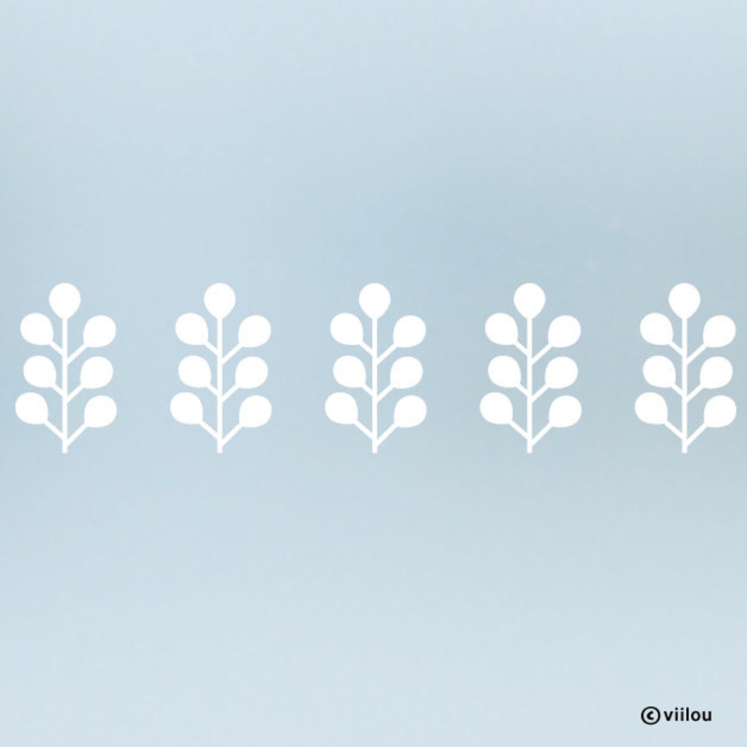 Stickers Window Decals Flowers Borders Plants Pictures Window Art ...