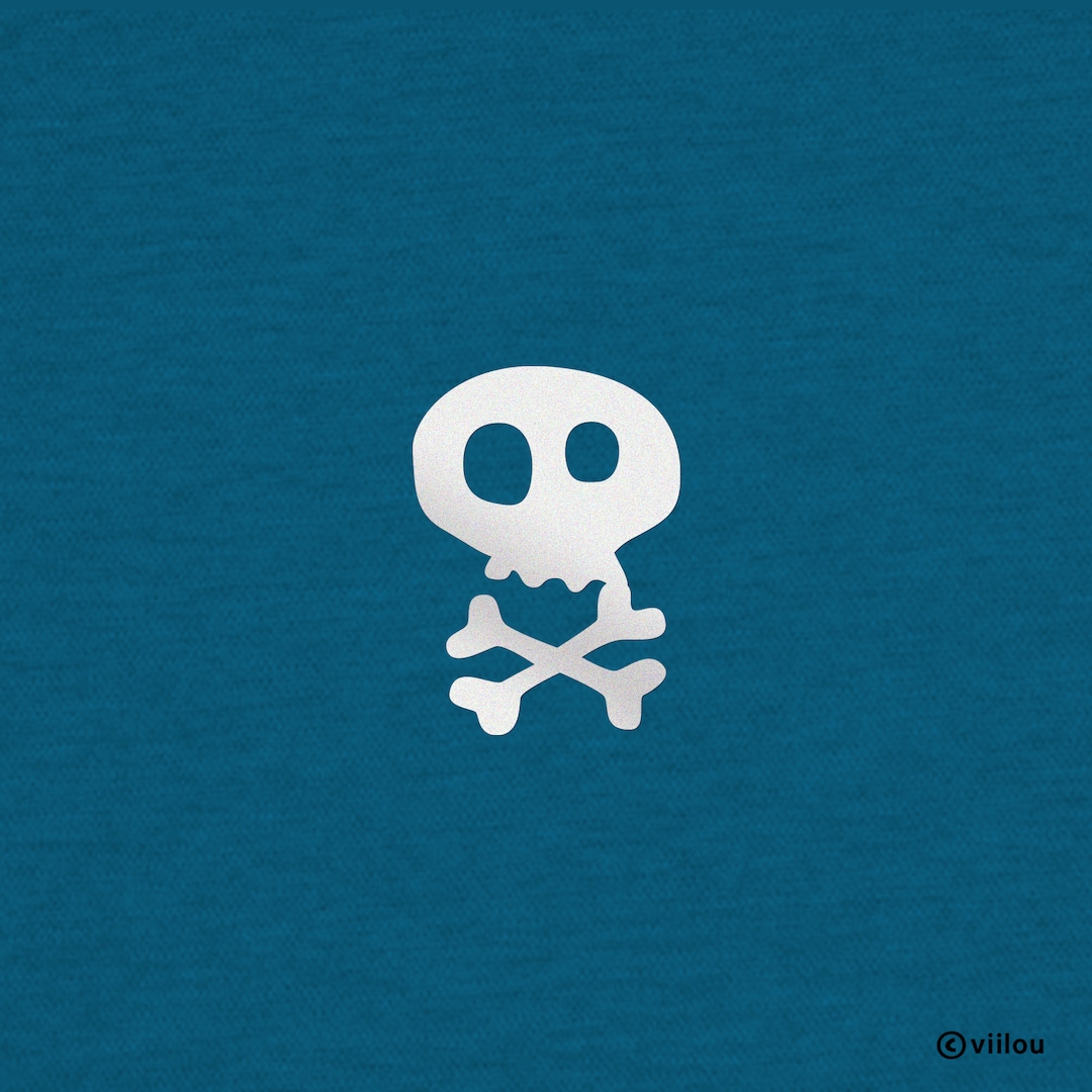 Reflector SKULL Patch Pirate Stickers Children Reflectors Skulls ...