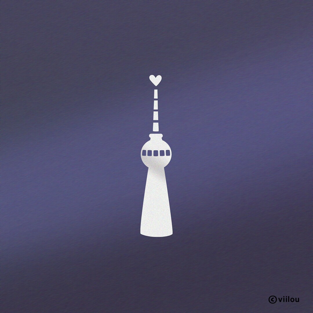 Reflektierende Sticker BERLINER FERNSEHTURM ALEX Reflektor Kind Helm ...