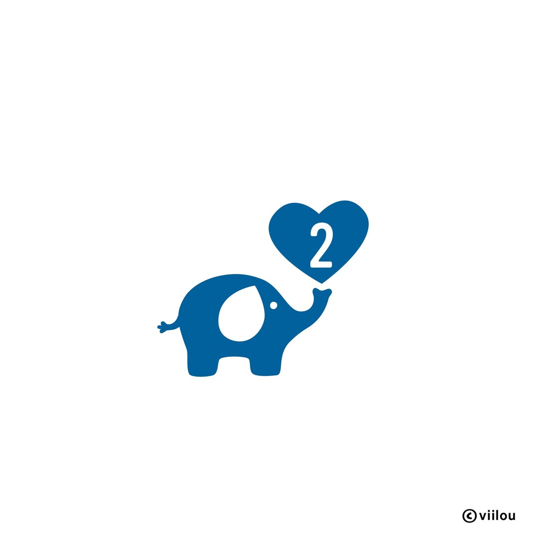Iron-on Patch ELEPHANT WITH NUMBER Patches Kids Birthday Numbers Shirt ...
