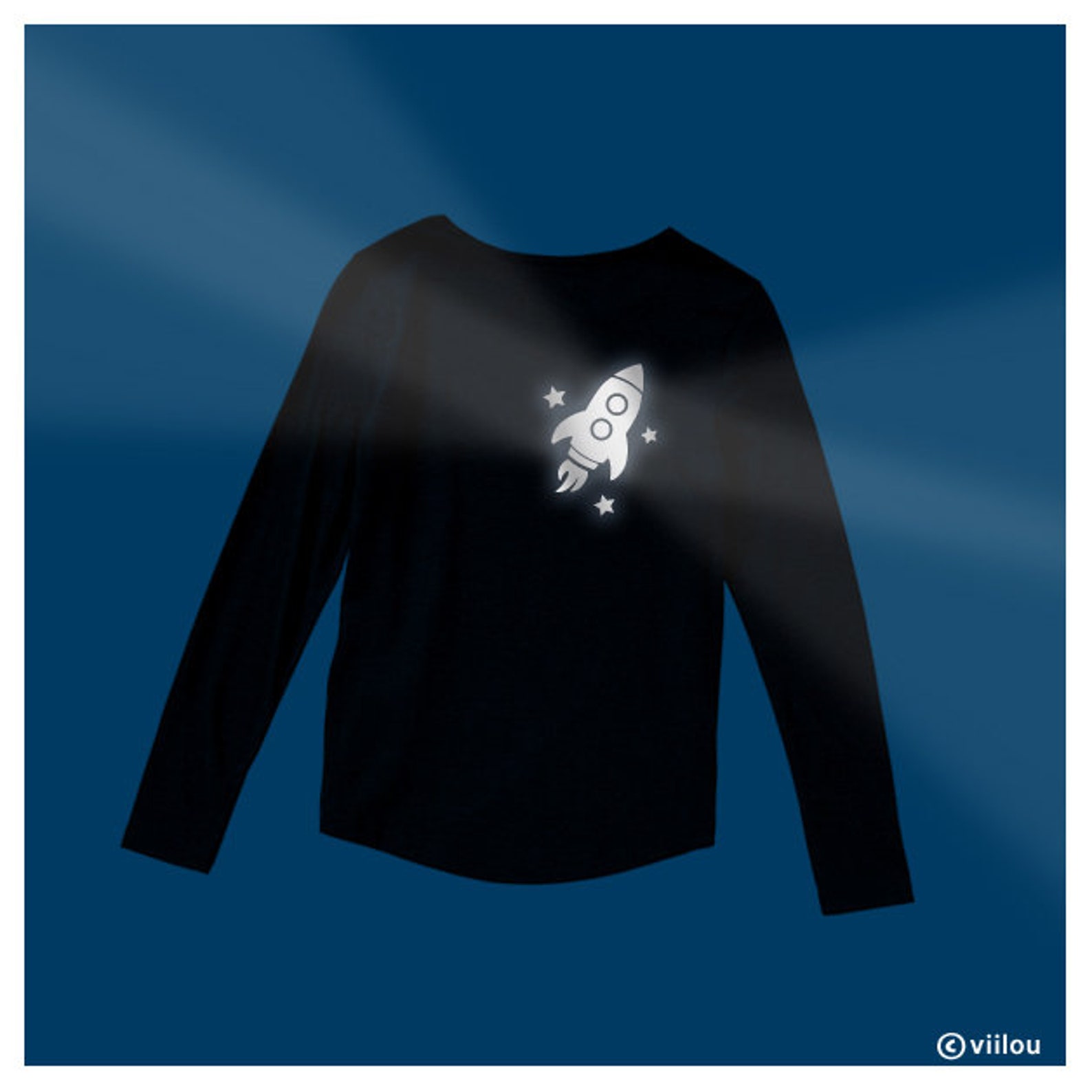 Patch Reflector PAPER PLANE Reflective Patches Kids Reflectors Stickers ...