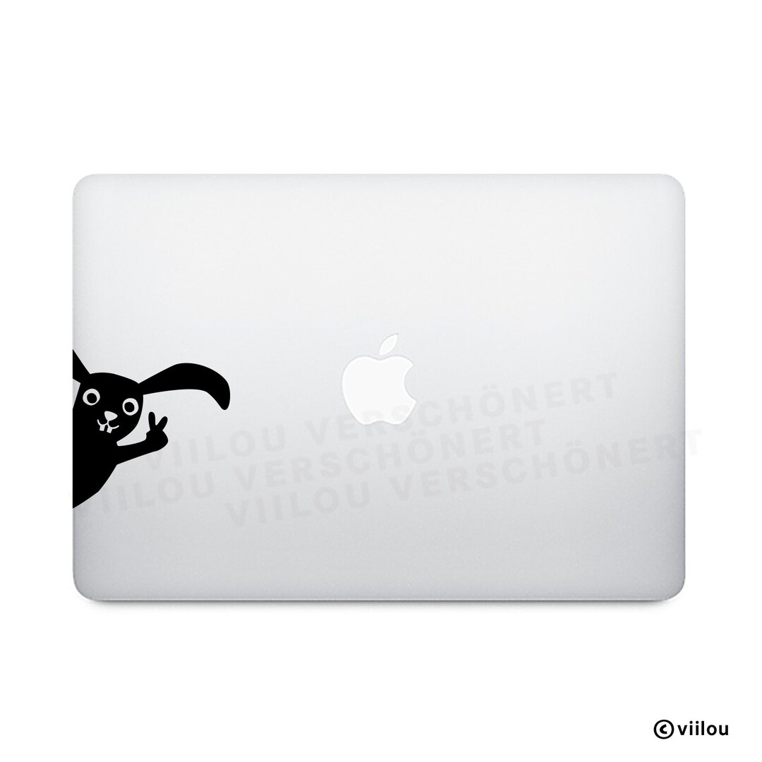 Decal RABBIT Sticker Computer Decals Notebook Stickers MacBook Art ...