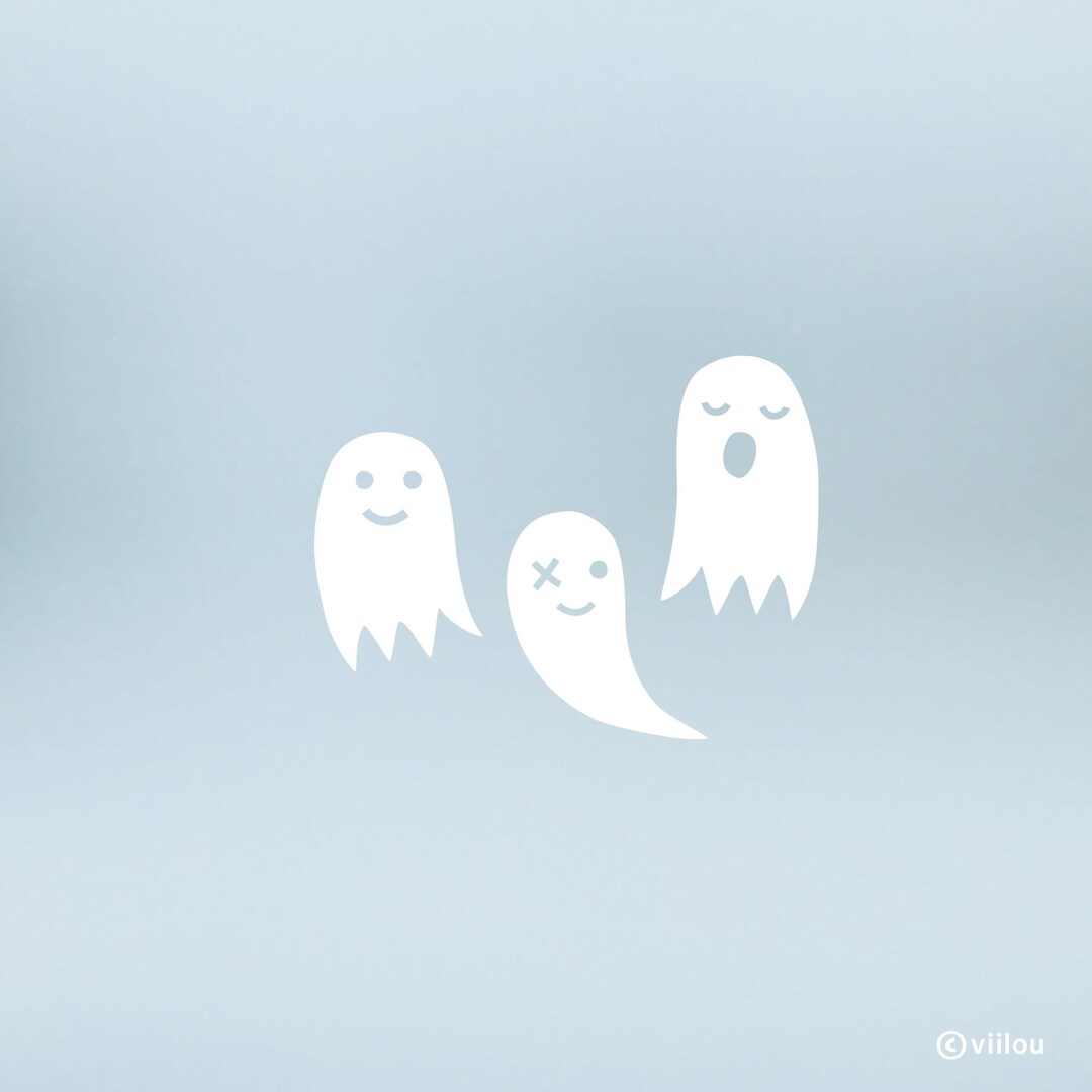 Stickers GHOSTS Window Decals Translucent Pictures Kids Motifs Pictures ...