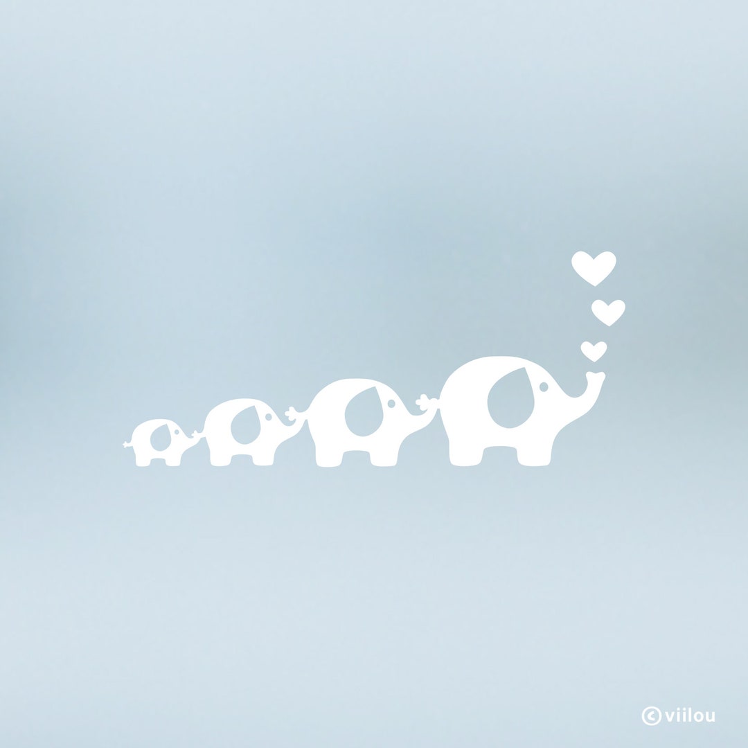 Sticker Elephants Window Decals Nursery Decor Children Pictures Baby ...