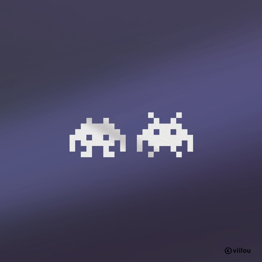 Reflector Sticker Space Invaders Helmet Bicycle Reflecting Decals Kids ...