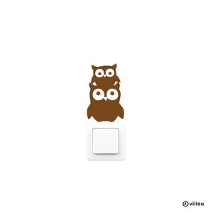Sticker Light Switch Decal OWLS Wall Stickers Animals Wall Decals Baby ...