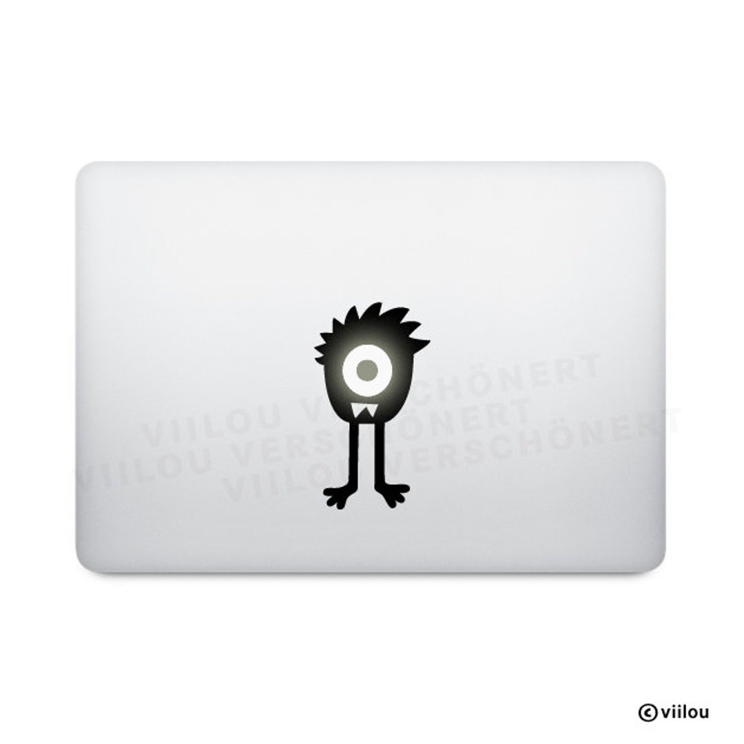 Computer Sticker MONSTER Decals MacBook Stickers Apple Logo Tattoos ...
