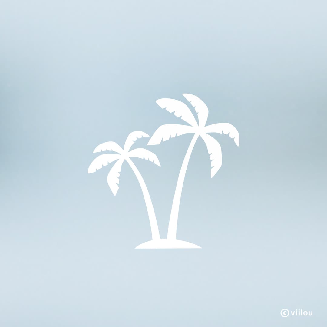 Window Sticker PALMS Decals Window Decor Foil Translucent Stickers ...