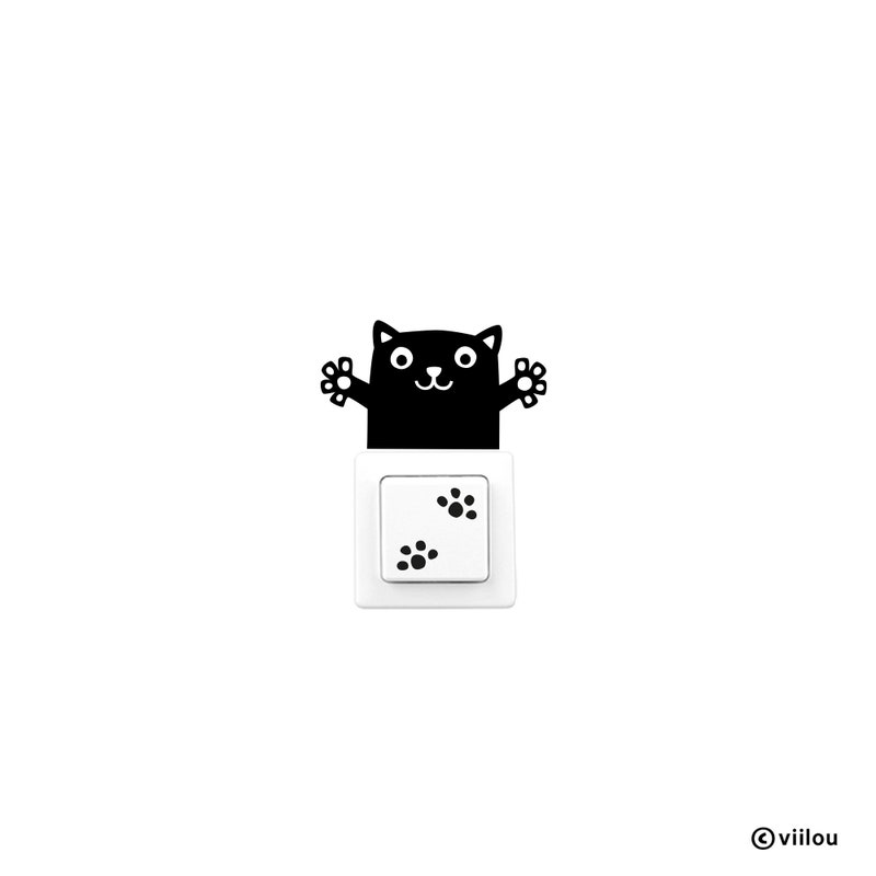 Light Switch Cat Decal - Etsy