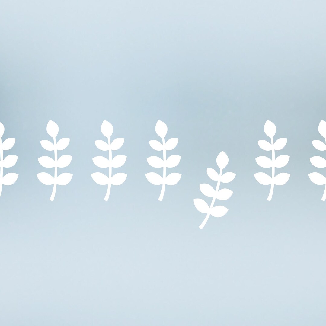 Stickers Window Border LEAVES Nature Decals Window Decor Pictures ...