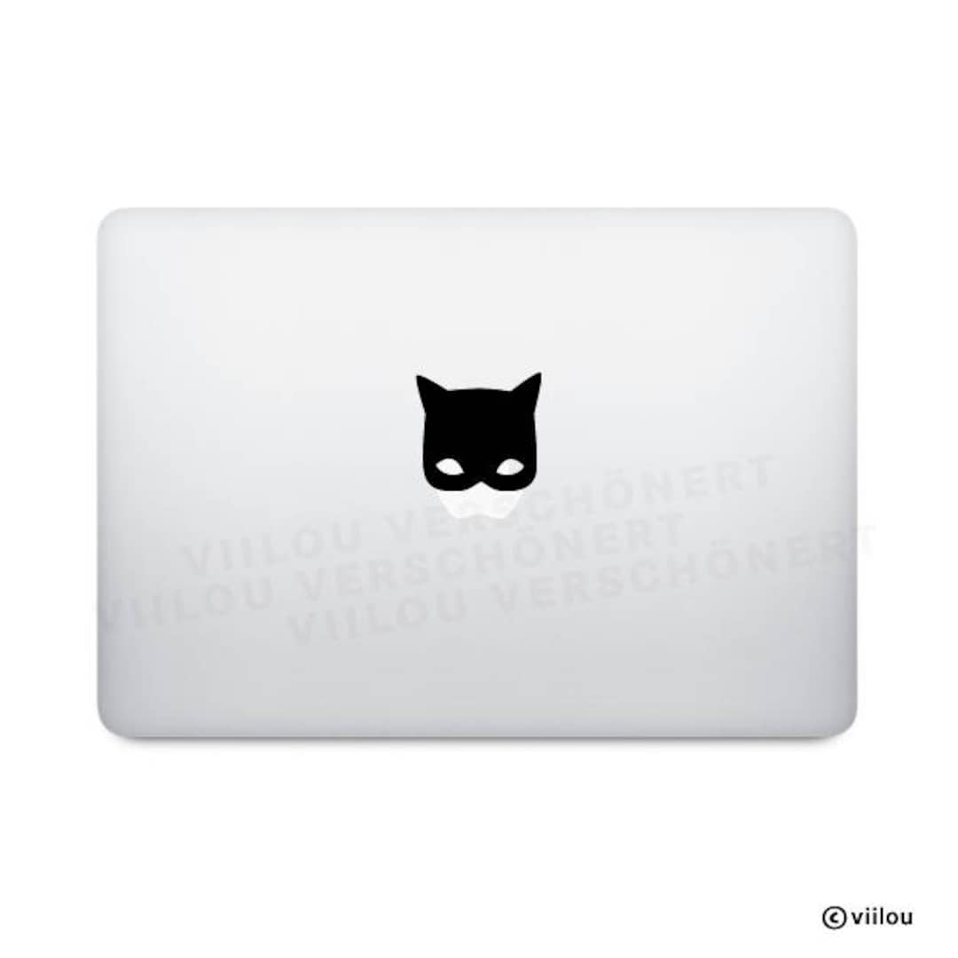 MacBook Stickers Apple Logo Decal BADMAN MASK Notebook Illustration ...