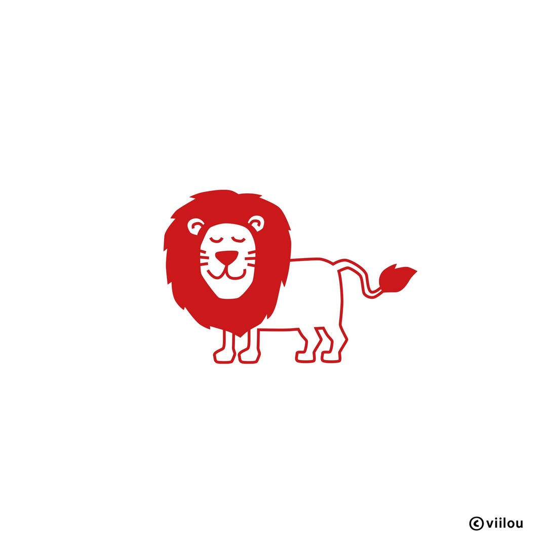 Iron-on Patch LION Illustration Kids Patches Animals Children Shirt ...