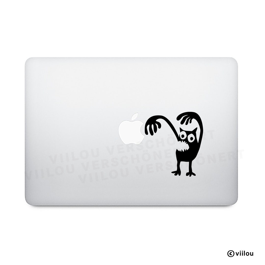 Stickers Computer Decals Notebook MONSTER Boo Illustration MacBook ...