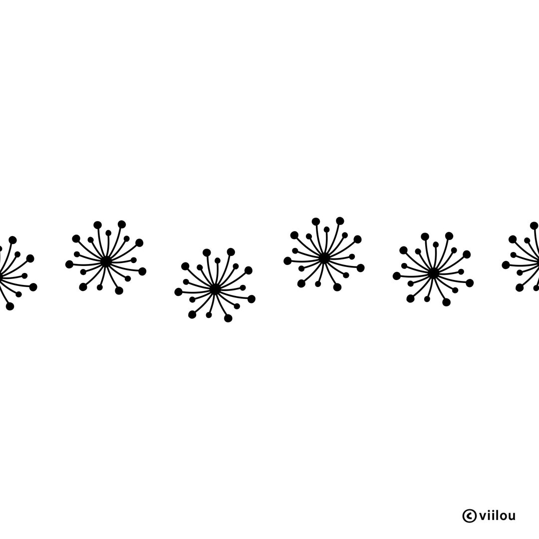 Cenefa flores pegatinas de pared patrones florales pegatinas de pared ...