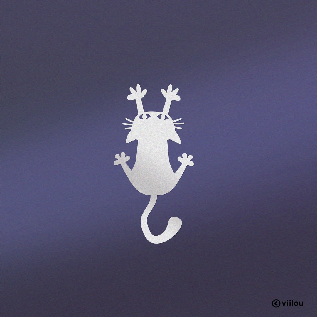 CAT Reflector Sticker Cats Decals Children Stickers Bicycle Helmet Kids Reflective Decals Bike ...