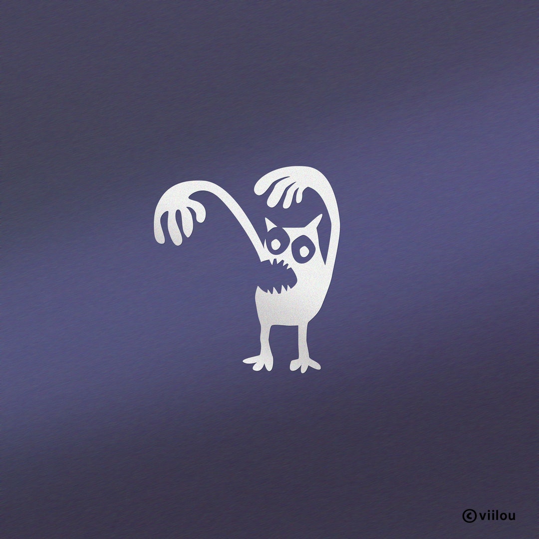 Reflector Sticker MONSTER BOO Decals Child Helmet Bicycle Reflecting ...