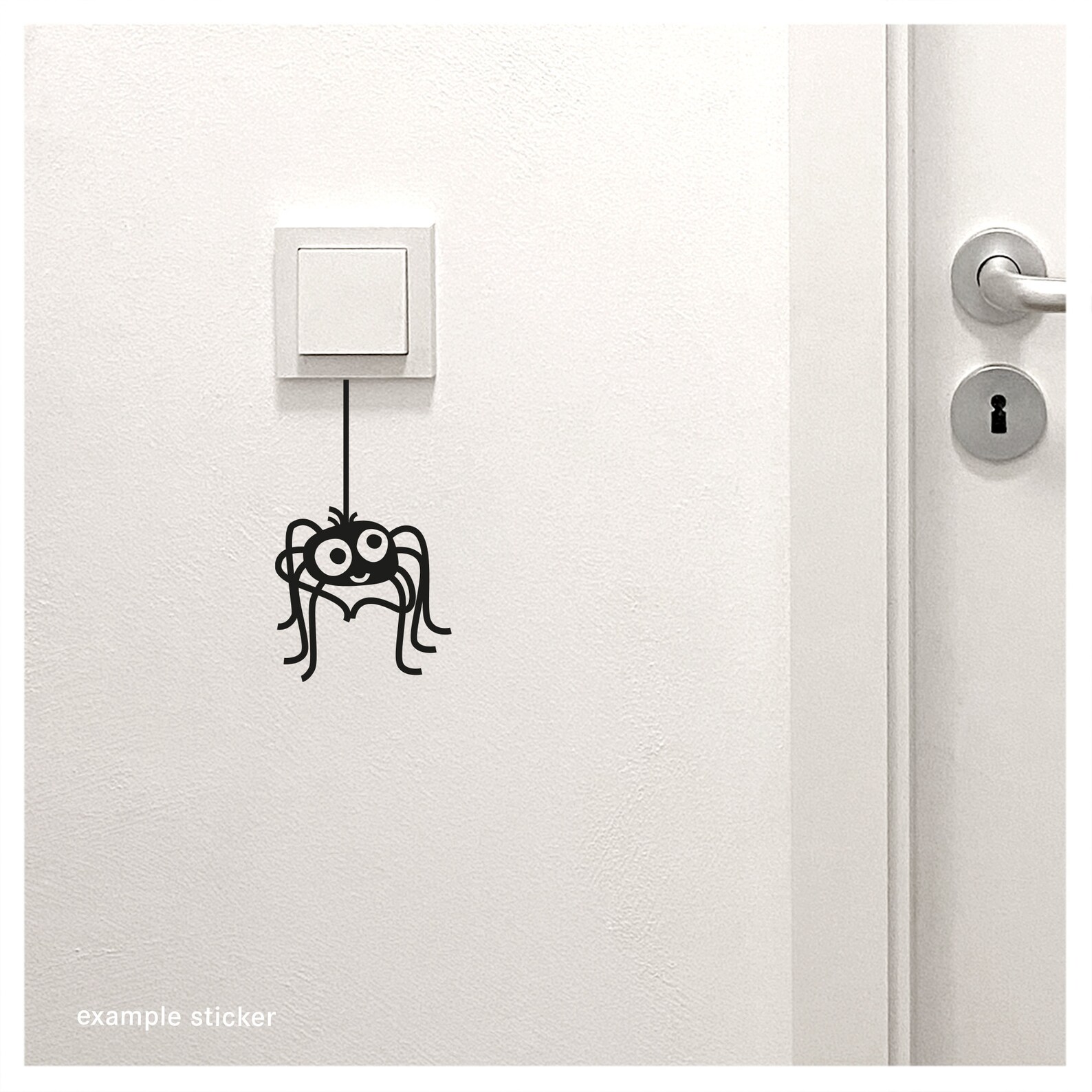 SPIDER Sticker Light Switch Wall Decals Spiders Wall Tattoos Child Wall ...
