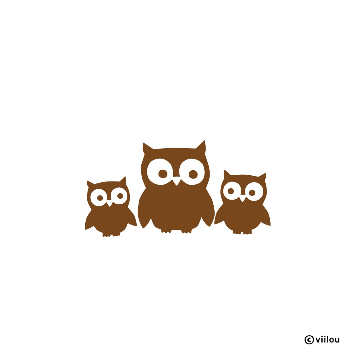 Children Wall Sticker OWLS Illustration Kids Decals Animals Wall ...