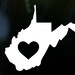 West Virginia Heart Vinyl Decal Sticker - Home State Charleston ...