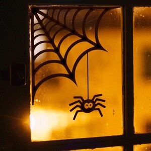 Spider Web Vinyl Decal V2 | Cute Custom Halloween Party Decoration ...