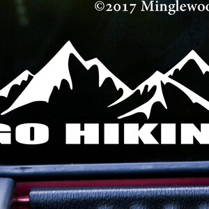 Go Hiking Vinyl Decal Sticker - Trails Mountains Outdoors Adventure - Etsy