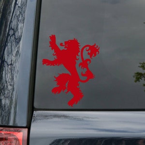 Heraldic Lion V2 Vinyl Decal Sticker - Coat of Arms Heraldry Charge - Etsy