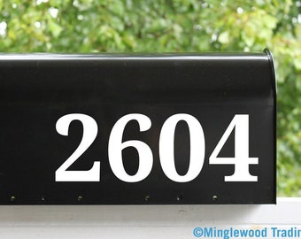 SET OF TWO Custom Mailbox Numbers or House Lettering Name | Etsy