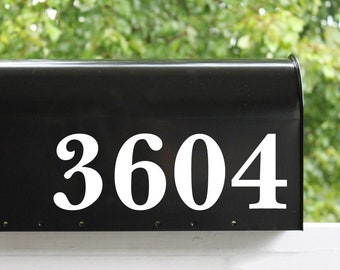 HOA Mailbox Numbers Vinyl Sticker 1 to 10 Tall - Etsy