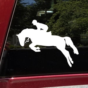 Horse Jumping Vinyl Decal Sticker Show Jumping Stadium Open - Etsy