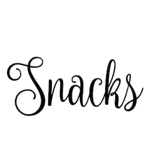 Snacks Vinyl Sticker - Kitchen Pantry Organization Label - Die Cut ...