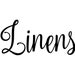 Linens Vinyl Sticker - Kitchen Pantry Home Organization Label - Die Cut ...