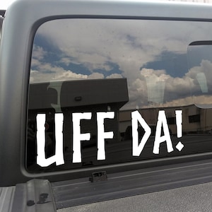 Uff Da! Vinyl Decal V2 - Scandanavian Minnesota Wisconsin Michigan ...