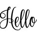 Hello Vinyl Sticker - Home Decor Label - Die Cut Decal - Fancy - Etsy
