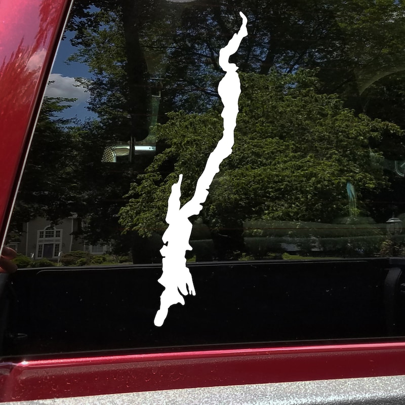 Lake Map Car Sticker - Etsy