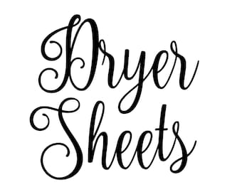 Dryer Sheets Sticker - Etsy