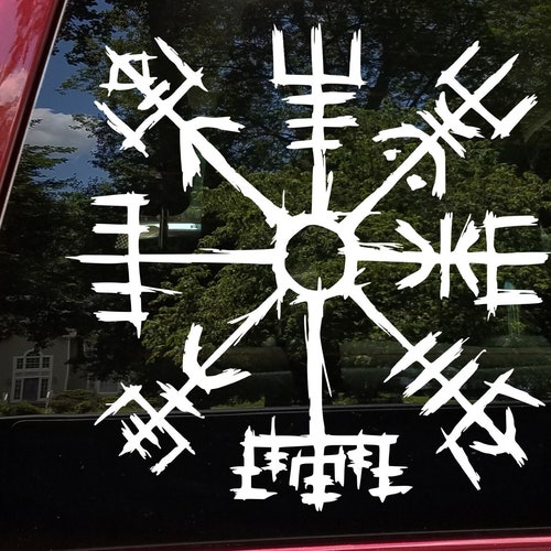 Vegvisir Norse Mythology Viking Vinyl CAR DECAL Pagan Asatru - Etsy