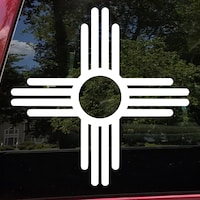 New Mexico Decal - NM State Flag Decal - New Mexico State Bumper ...