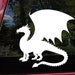 Dragon Vinyl Decal Sticker -V4- Wyvern Medieval Fantasy Gaming - Etsy