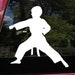 Karate Boy Vinyl Sticker - Punch Kata Do Judo Taekwondo Martial Arts ...