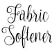 FABRIC SOFTENER Vinyl Sticker Laundry Room Pantry Home | Etsy