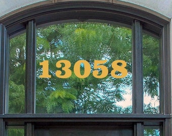 Address Numbers Transom Window - Etsy