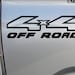 Pair 4X4 off Road V6 Vinyl Decal Stickers - 4 by 4 Truck 4 X 4 4-wheel ...