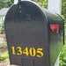 Standard Mailbox Numbers Custom Vinyl Sticker 1 to | Etsy