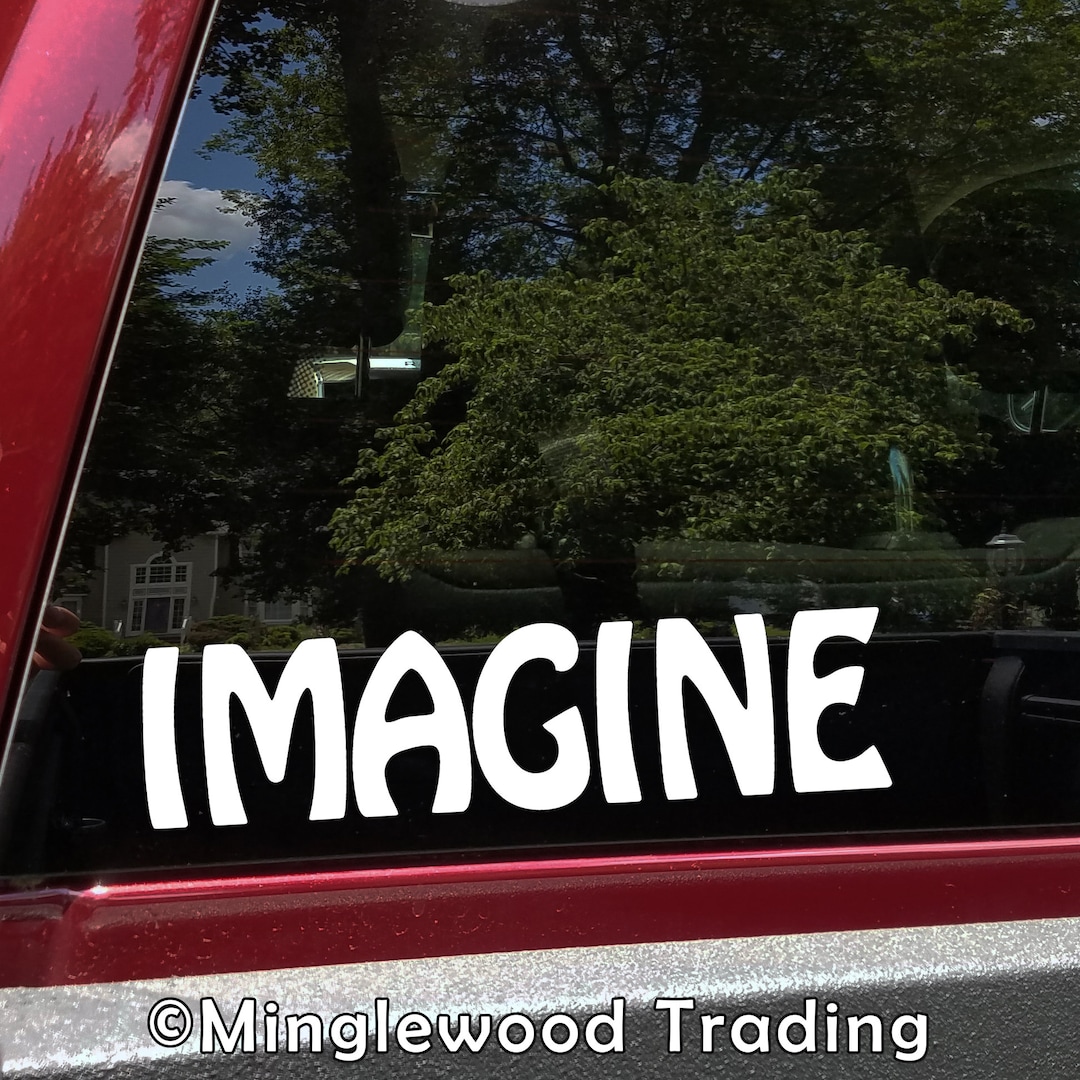 Imagine Vinyl Decal Sticker - Peace Coexist Love Be Kind - Etsy