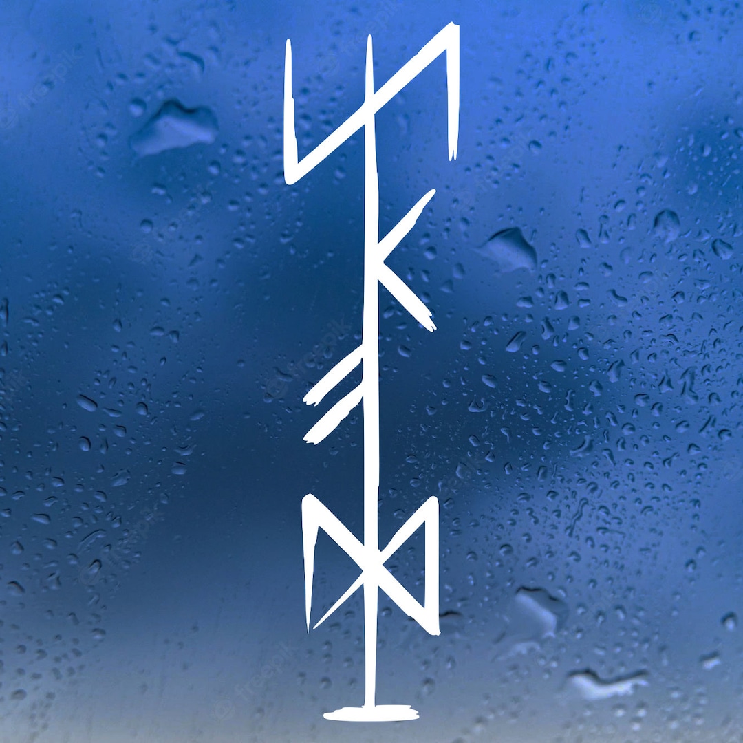 Skadi Bind Rune Vinyl Decal - Viking Norse Goddess Rune - Die Cut ...